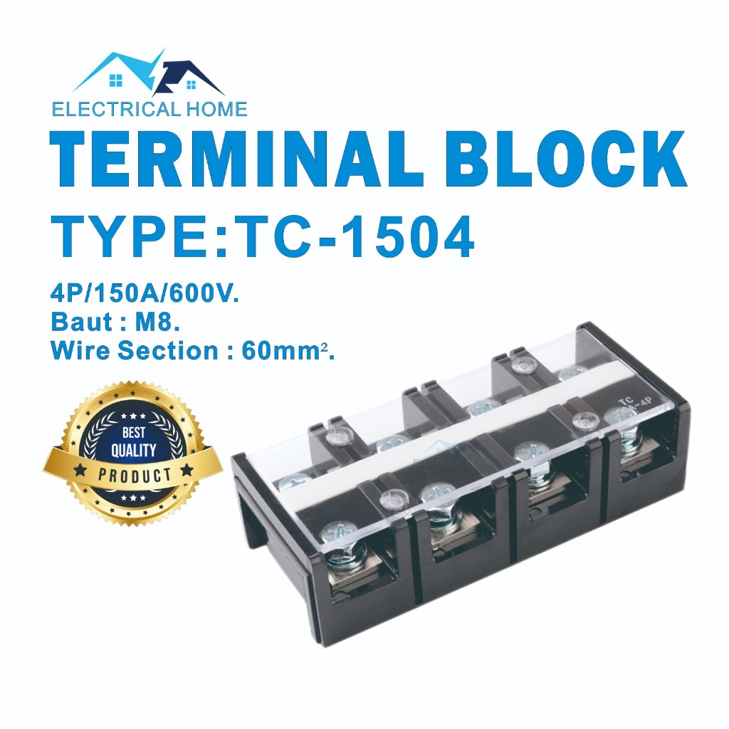 Jual TERMINAL BLOCK TC 1504 (150A 4pole) | Shopee Indonesia