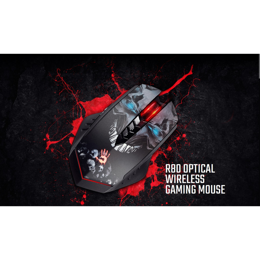 Jual Mouse Gaming Macro A4Tech Bloody R80 Optical Wireless Gaming Mouse ...