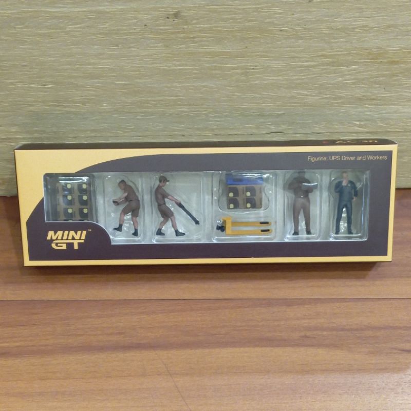 Jual MINI GT AC30 FIGURINE UPS DRIVER AND WORKERS MINIGT | Shopee Indonesia