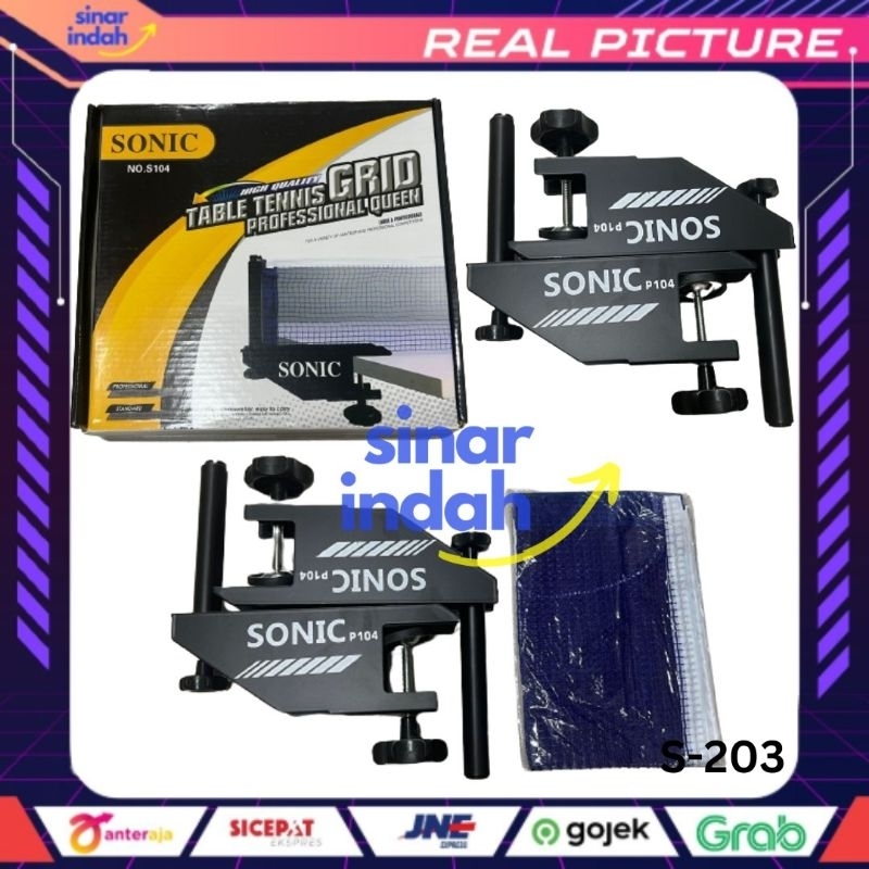 Jual TIANG PINGPONG / NET PINGPONG POST SUIT NET TENIS MEJA MODEL JEPIT SONIC ORI S 104 | Shopee ...
