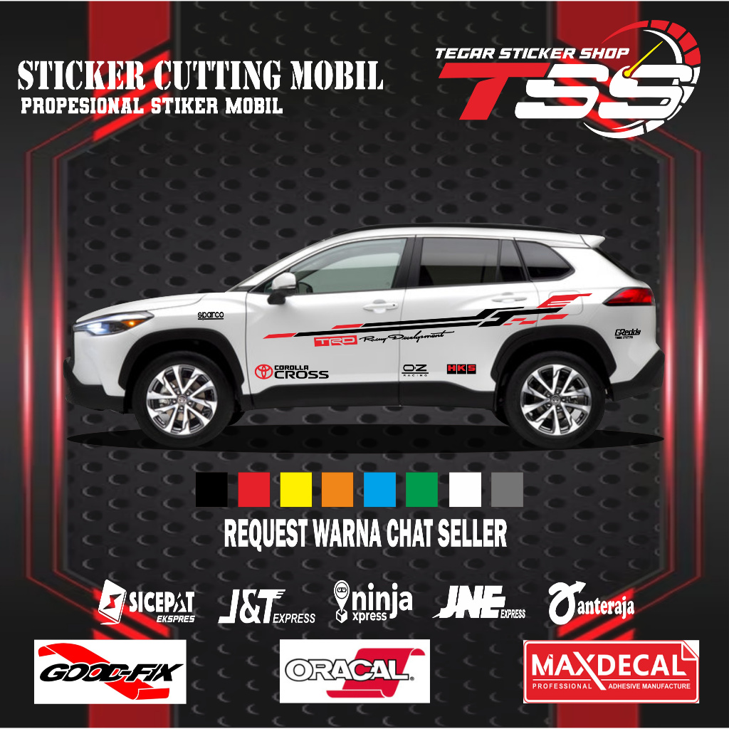 Jual sticker mobil corolla cross sticker mobil toyota corolla cross ...
