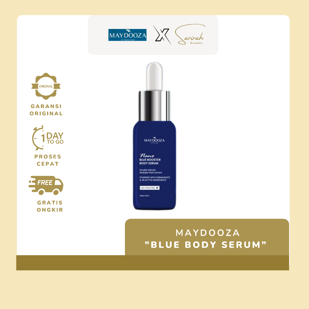 Jual MAYDOOZA Serum Biru Nano Day Booster Body Serum 30ml | Shopee ...