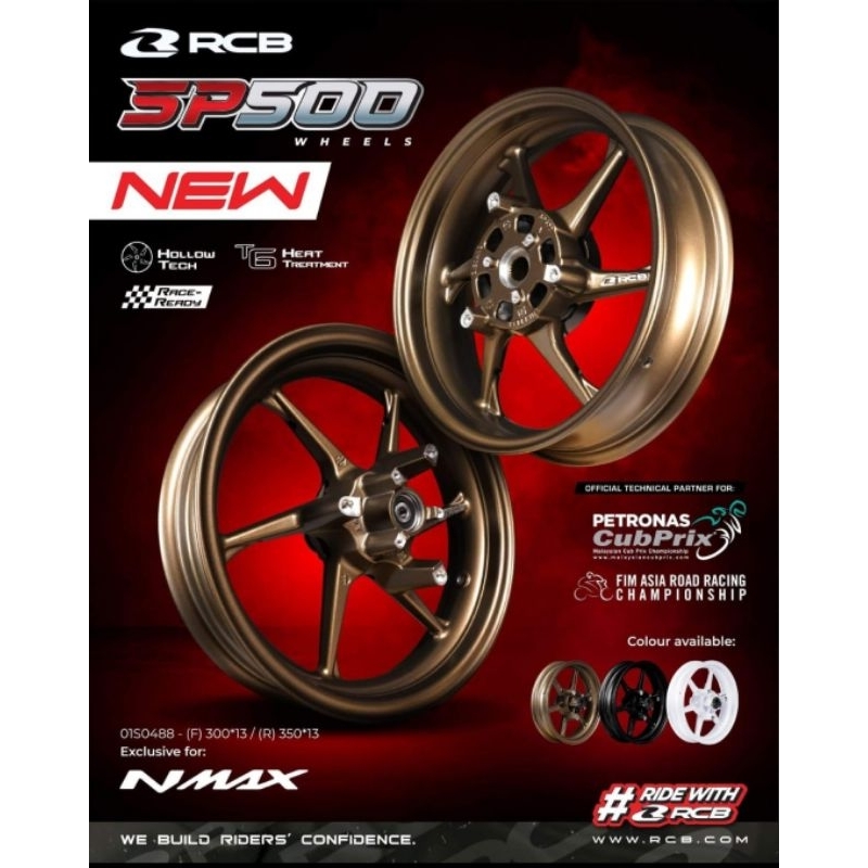 Jual VELG RACING RCB SP 500 ALL NEW N MAX 300/350 - 13 ORIGINAL ...