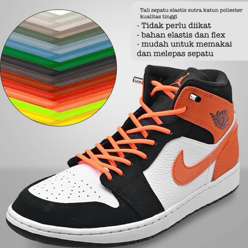 Jual Tali sepatu warna elastis tanpa ikat | tali sepatu tanpa ikat ...