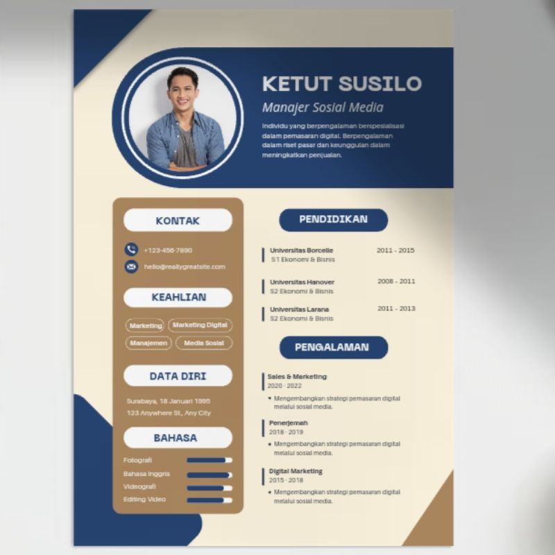 Jual Jasa pembuatan CV Lamaran Kerja dan Edit / Cetak Pas Foto | Shopee ...