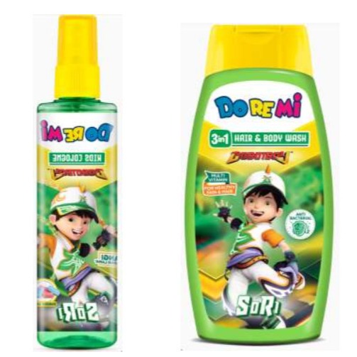 Jual Paket Mandi Anak Doremi BoboiBoy SORI Sabun 200ml + Spray Cologne ...