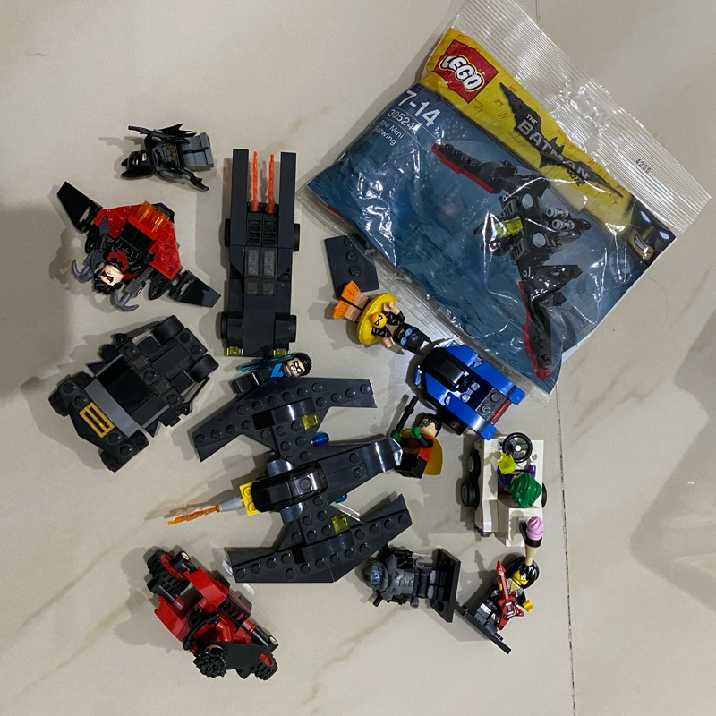 Jual Lego Minifigures Batman Set Batmobile Batwing Nightwing Robin ...