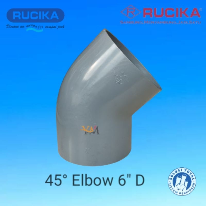 Jual 45° Elbow PVC D Rucika 6 Inch | Shopee Indonesia