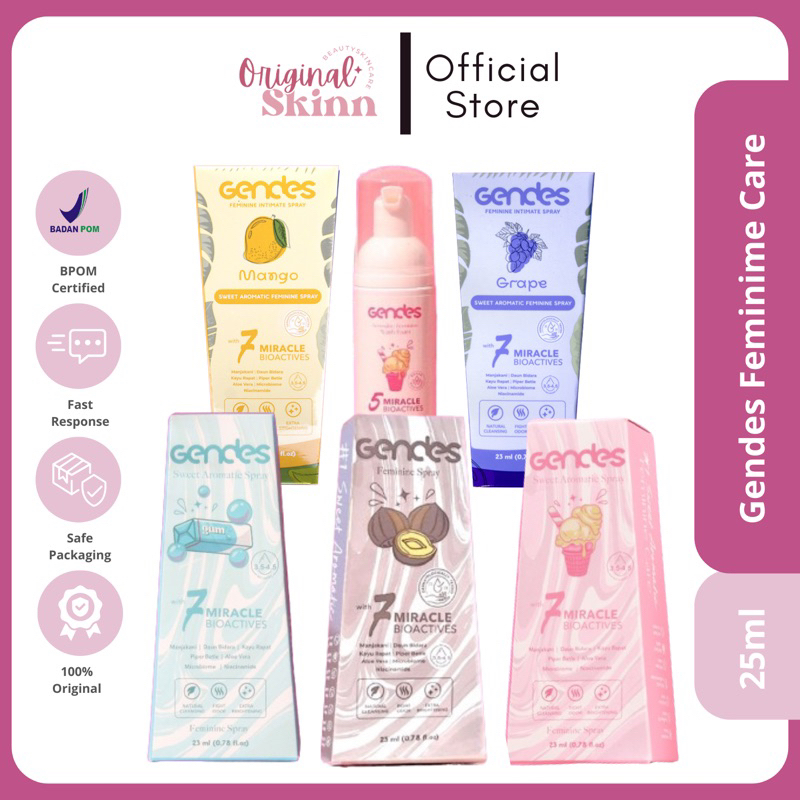 Jual Gendes Sweet Aromatic Feminine Care Spray with Vanilla, Hazelnut ...