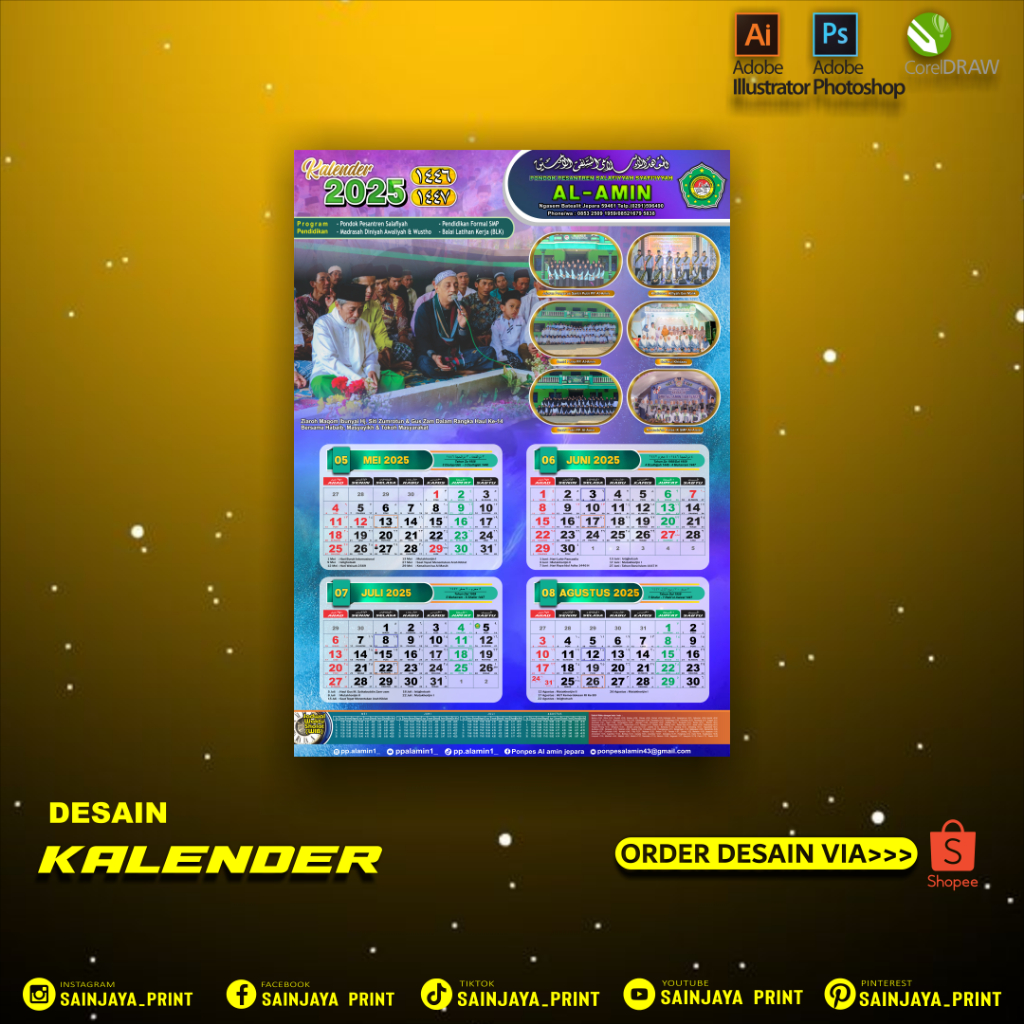 Jual Jasa Desain Kalender Kekinian, Desain Brosur,Desain Pamflet,Desain ...