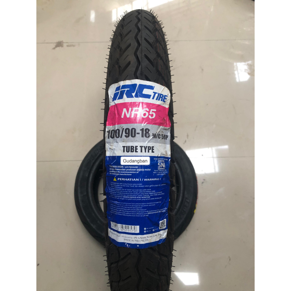 Jual ( TUBETYPE - RING 18 ) NR65 100 / 90 - 18 IRC NR 65 Ban luar Motor ...