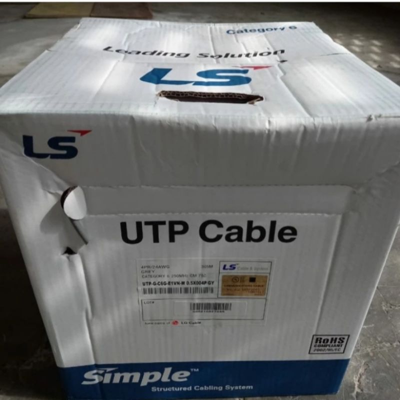 Jual LS UTP CABLE CAT6 / KABEL DATA CAT 6 MERK LS | Shopee Indonesia