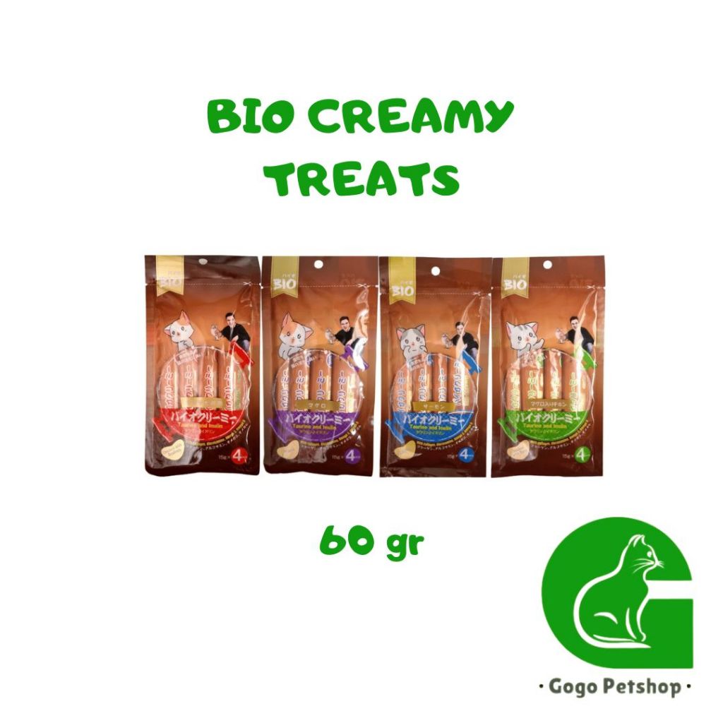 Jual Bio Creamy Treats Snack Kucing 4x15gr | Shopee Indonesia