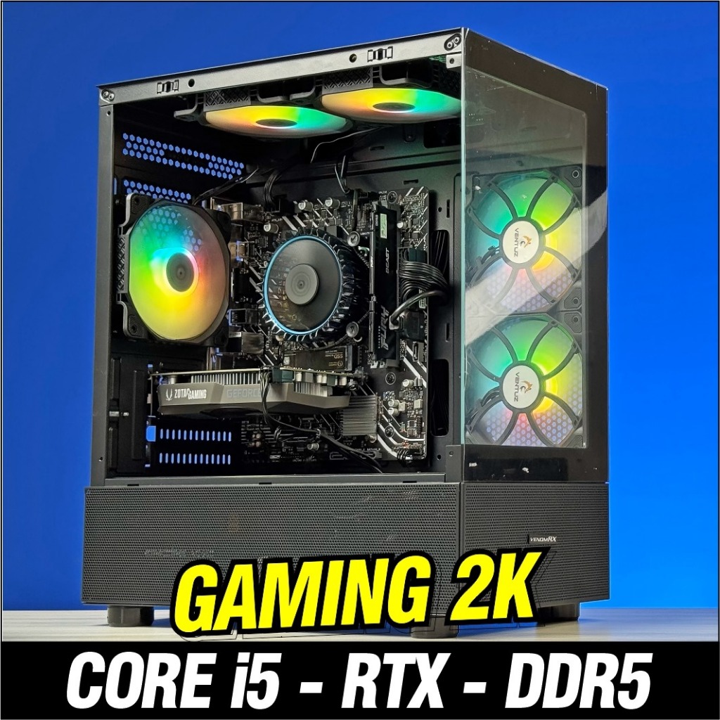 Jual PC RAKITAN INTEL CORE i5 12400F RTX 4060 TI 8GB 16GB DDR5 256GB 550W BRONZE HIGH 2K GAMINGG ...