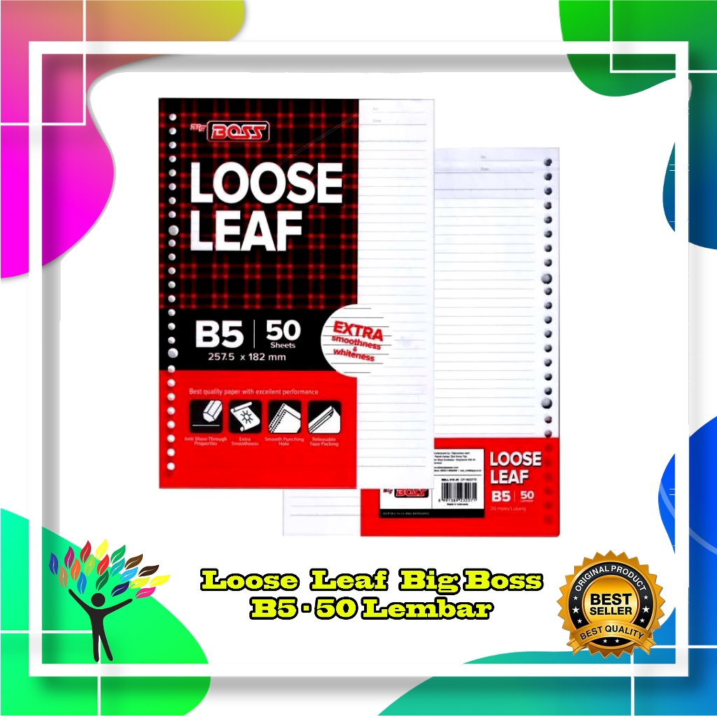 Jual Loose Leaf B5 50 Lembar Big Boss | Shopee Indonesia
