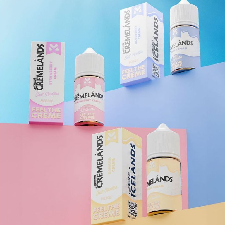 Jual Iceland Creamland Series 30Ml 30Mg - Liquid Saltnic Creamy Dingin ...