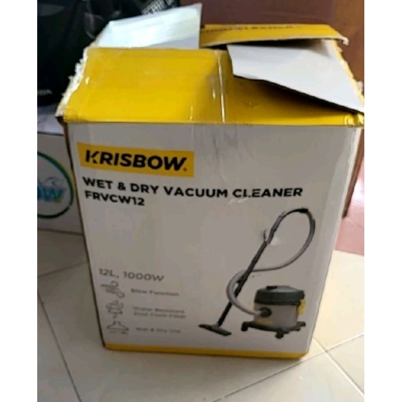Jual krisbow vacum vacuum cleaner 12 Liter wet and dry bawah kering vacum 12L | Shopee Indonesia