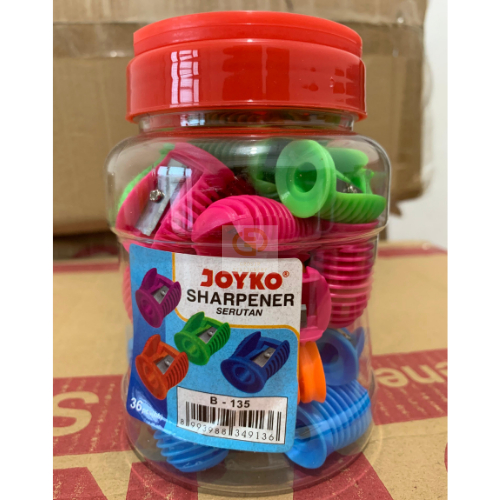 Jual Rautan Serutan Sharpener Joyko B-135 (1 Kotak isi 36 Pcs) | Shopee Indonesia