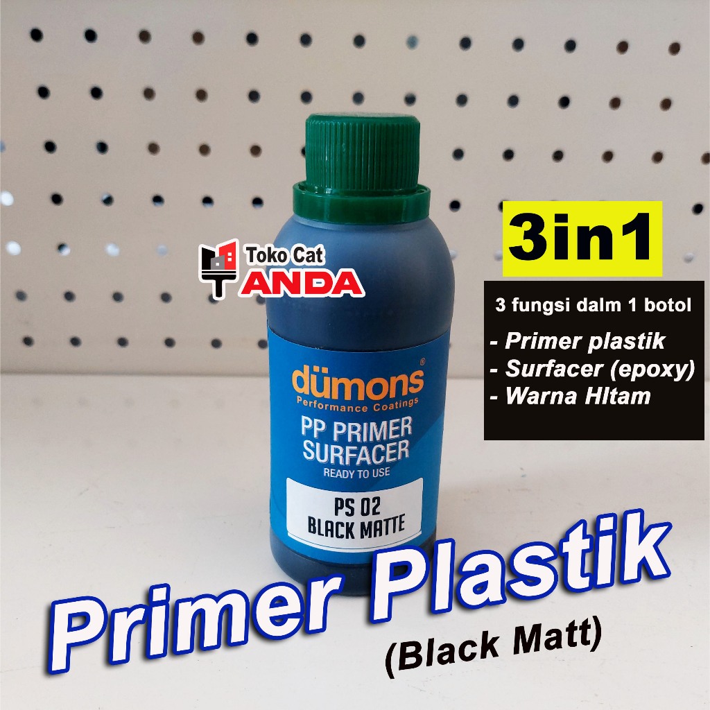 Jual PP Primer Plastik Warna Hitam dan abu abu - Primer plastik Dumons ...