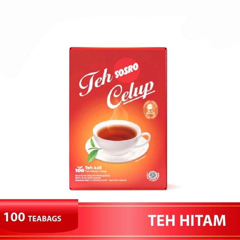 Jual Teh Celup Sosro Isi 100 teabag | Shopee Indonesia