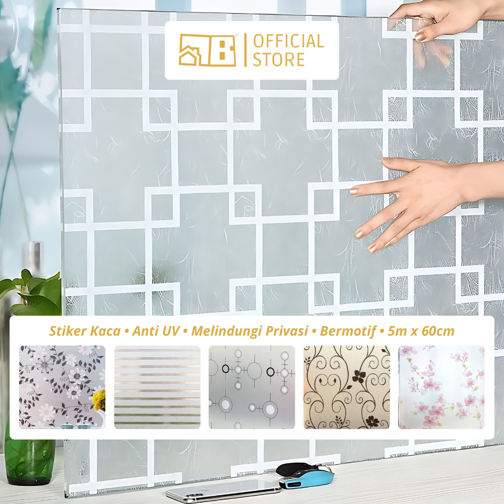 Jual [Premium Quality] Sticker Kaca/Jendela 5m x 60cm Anti UV ...