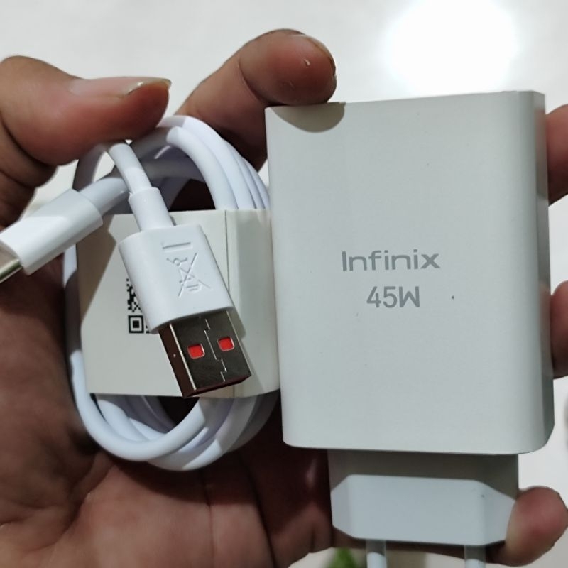 Jual CHARGER INFINIX TYPE C 45W SUPER FAST CHARGING Note 30, Note 40 ...