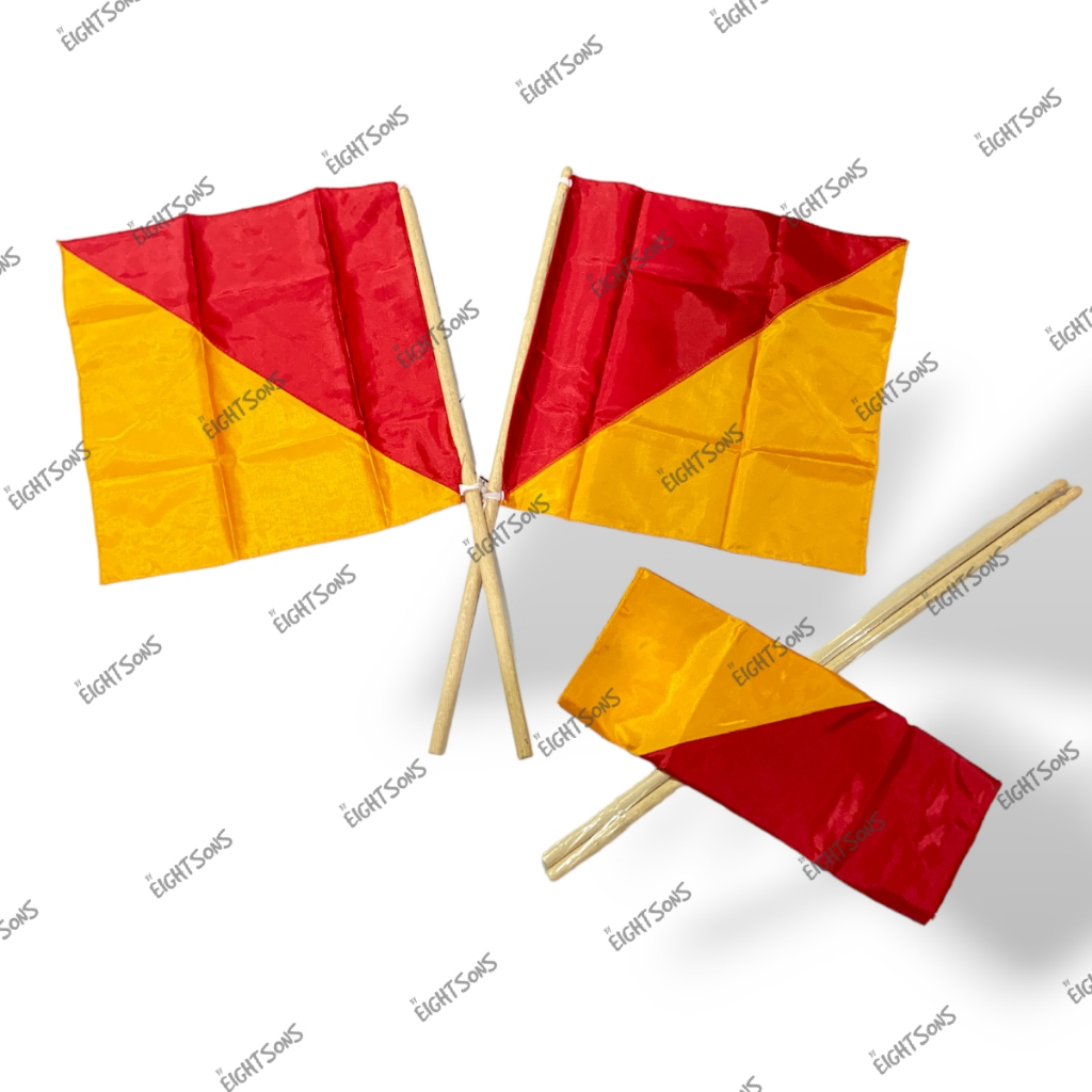 Jual Bendera Simaphore Pramuka Sepasang (2 Bendera +2 Tongkat ...