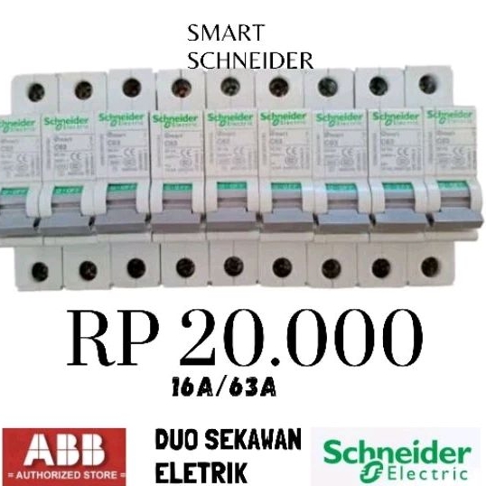 Jual MCB SMART SCHNEIDER 1 PHASE | Shopee Indonesia