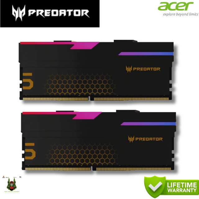 Jual ACER PREDATOR HERMES MEMORY RAM DDR5 6400Mhz CL32 32GB (2X16GB ...