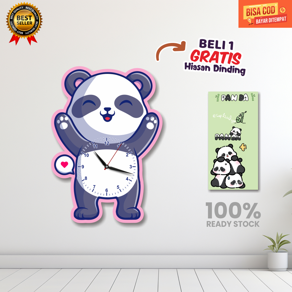 Jual Grosir jam dinding Beli 1 GRATIS 1 hiasan dinding/jam dinding anak ...