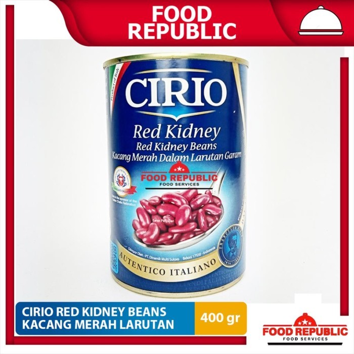 Jual CIRIO RED KIDNEY BEANS 400 GR KACANG MERAH DALAM LARUTAN GARAM ...