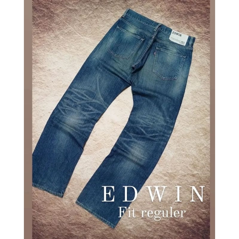 Jual jeans edwin model reguler recomend bekas second preloved | Shopee ...