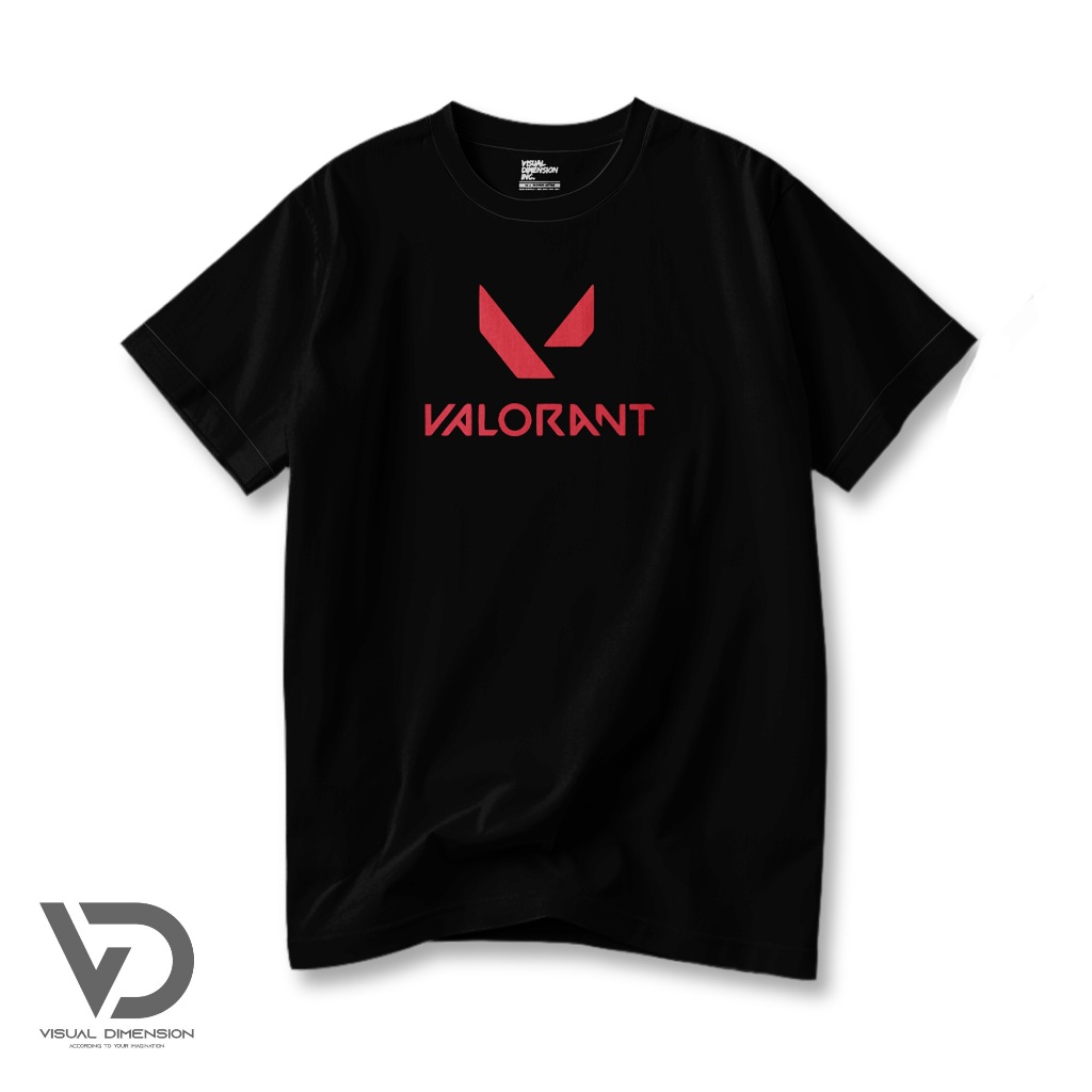 Jual Visual Dimension Baju Gaming Valorant Hitam | Shopee Indonesia