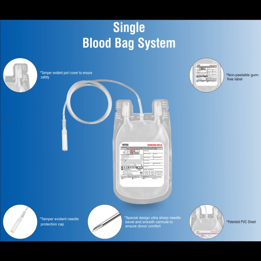 Jual HAEMOPACK BLOOD BAG 250ML SINGGLE KANTONG DARAH 250ML | Shopee ...