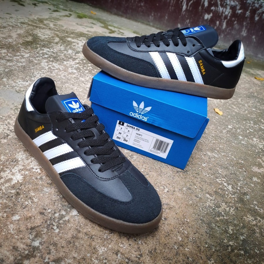 Jual Adidas Samba Rasta OG Shoes Men's Rasta Pack Core Black Original ...