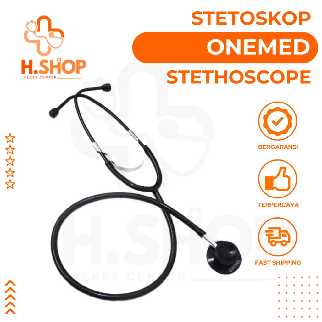 Jual Stetoskop Onemed Stethoscope Standar Onemed / Stetoskop Onemed Standard Hitam / Stetoskop ...