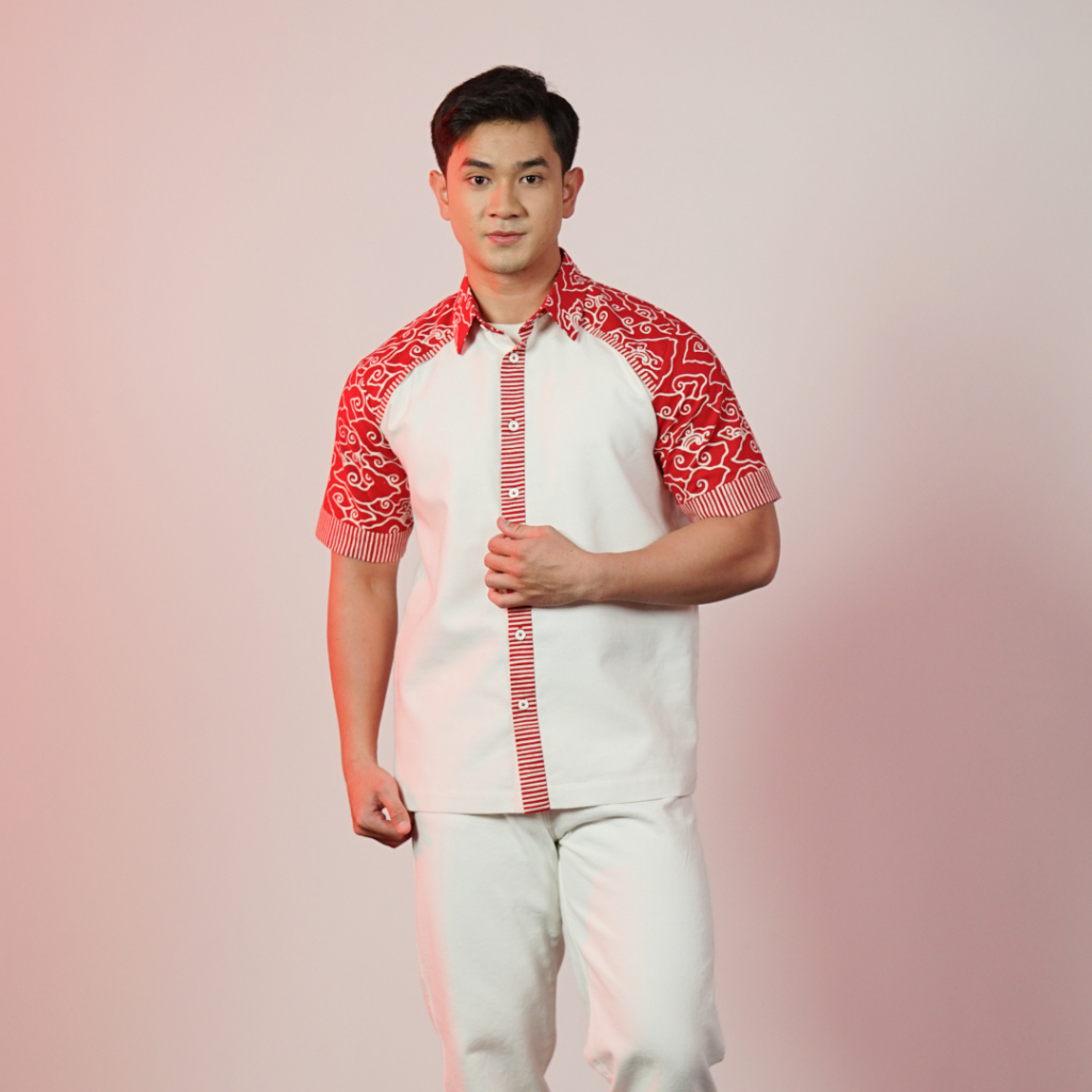 Jual BATIK TRUSMI Merdeka Collection Polo Shirt Batik Kemeja Lengan ...