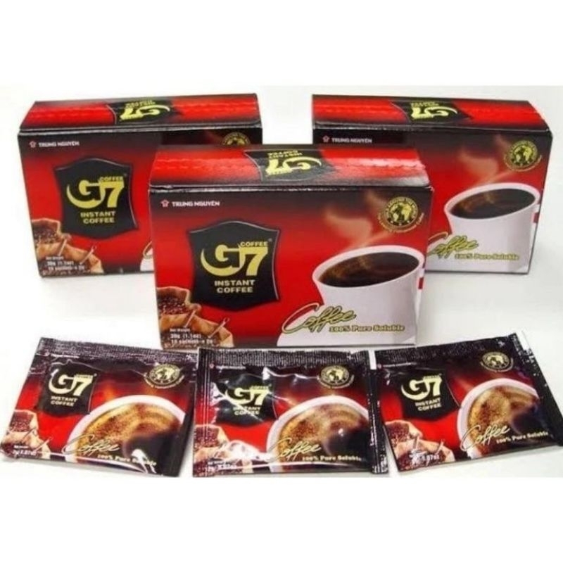 Jual G7 Coffee Vietnam Trung NguYen Black Coffee Instan Kopi Hitam ...