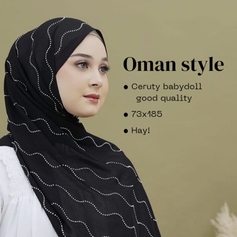 Jual Pashmina hijab Oman Style sifon good quality by Hay! COD | Shopee ...