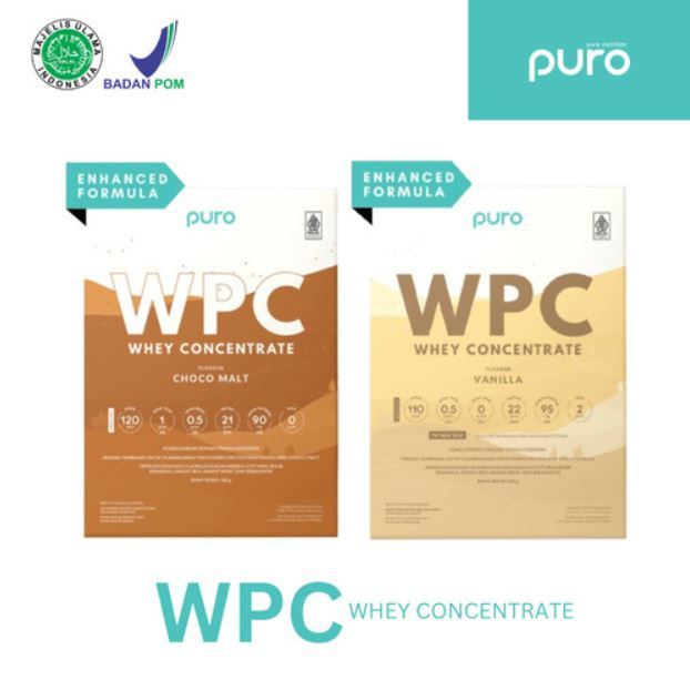 Jual PURO WPRO WPC Whey Protein Concentrate Susu Protein - 300 gram ...