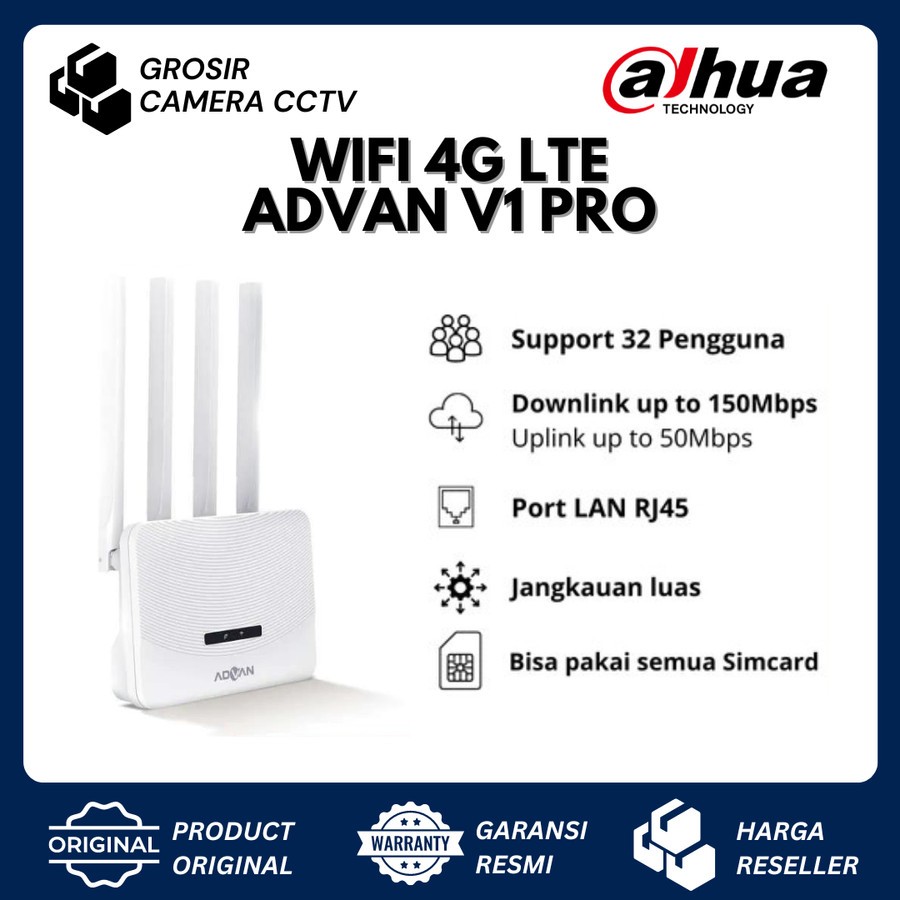 Jual ADVAN V1 PRO WIFI 4G UNLOCK ALL OPERATOR 4G LTE MODEM WIFI ROUTER ...