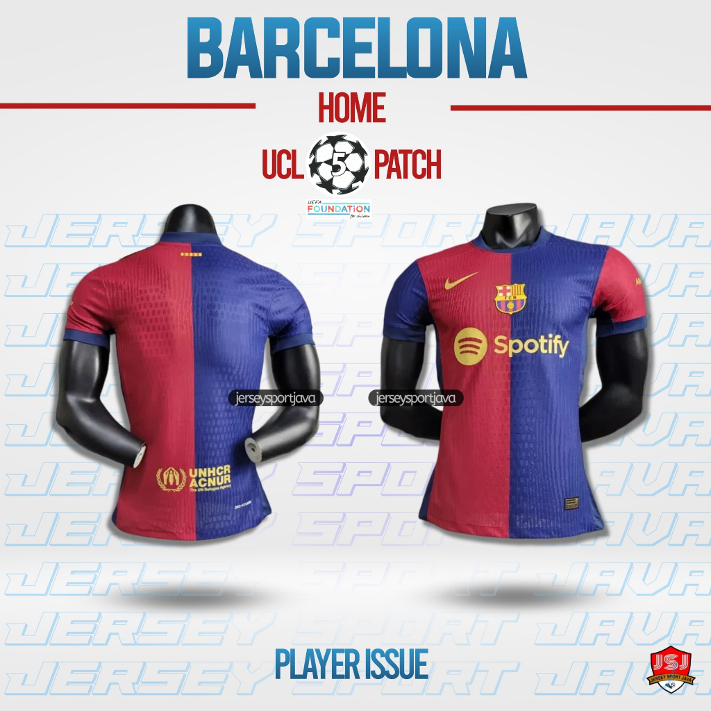 Jual ( READY STOK ) JERSEY PLAYER ISSUE BARCELONA HOME 2024 2025 JERSEY ...