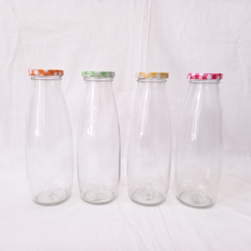 Jual Botol Susu Kaca Gelas Glass Milk Bottle 500ml Botol Juice 500ml ...