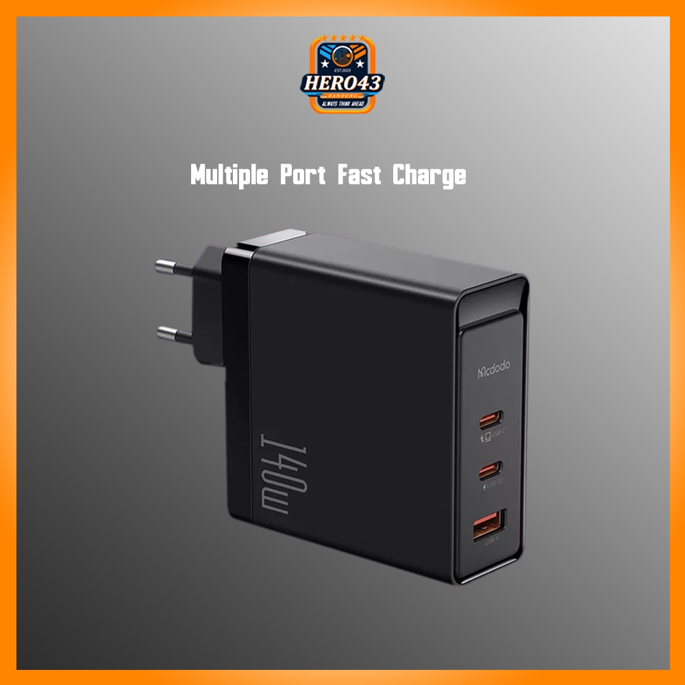 Jual Mcdodo 140W 3 Port Output Fast Charging GaN 5 PRO Charger | Shopee ...