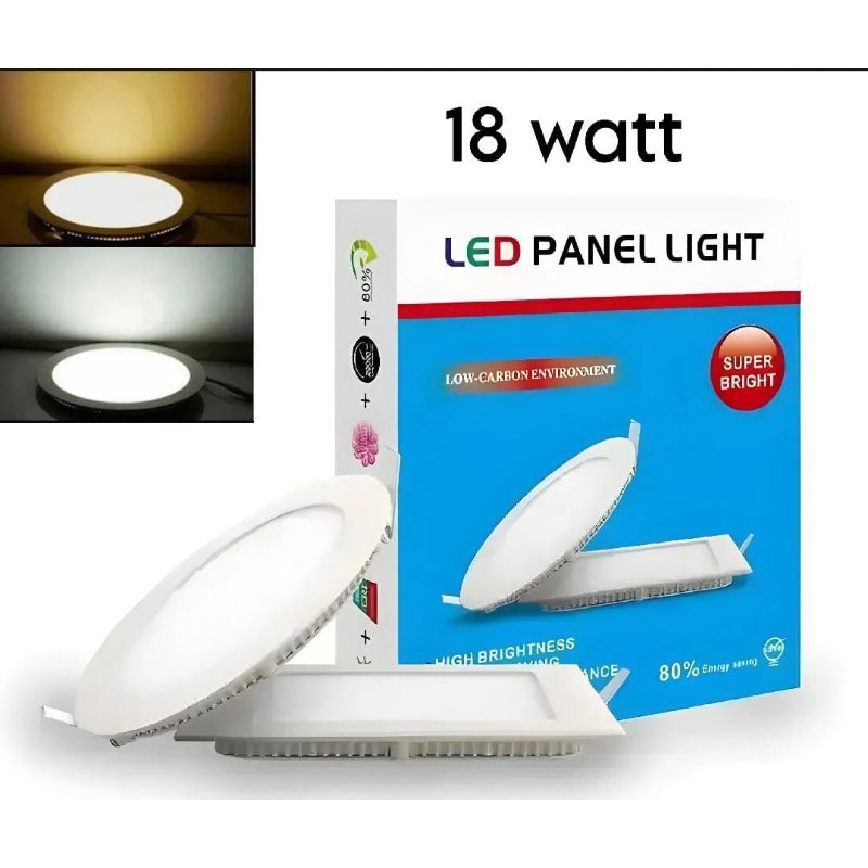 Jual LAMPU DOWNLIGHT LED PANEL 18 WATT BULAT PLAFON | Shopee Indonesia