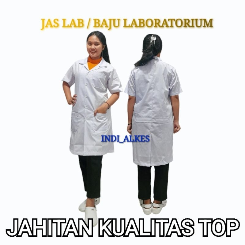 Jual Baju Laboratorium Lengan Pendek / Lengan Panjang Jas Lab / Baju ...