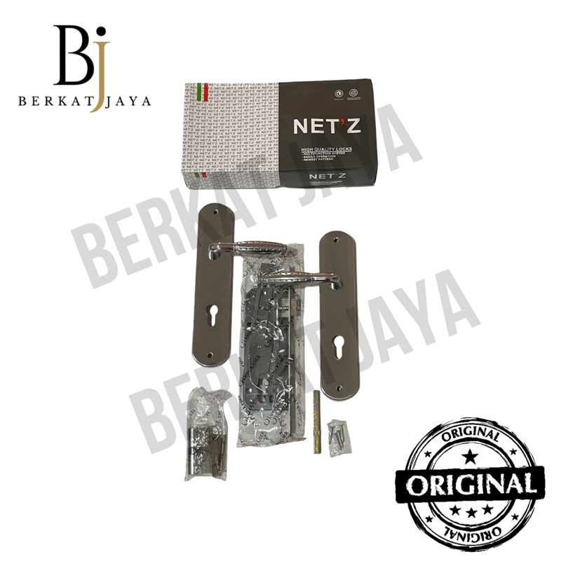 Jual NETZ Kunci Pintu Rumah Ukuran Besar Putih (1 set) Bulat Bintik ...