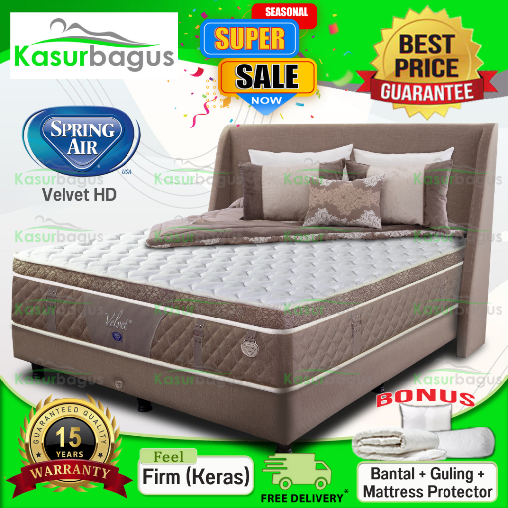 Jual Spring Air Kasur Springbed New Velvet HD - Full Set 200x200 ...