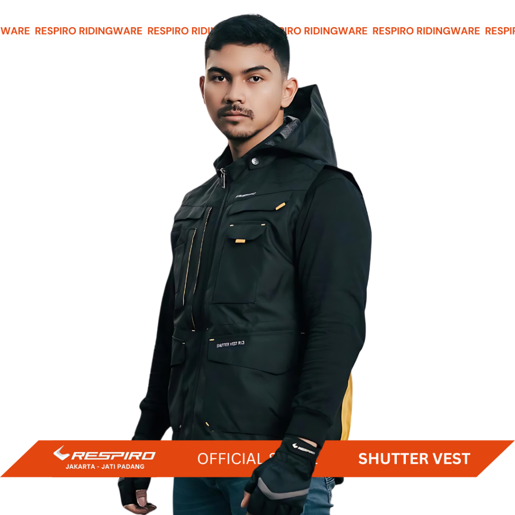 Jual RESPIRO SHUTTER VEST | Rompi Motor Anti Angin Windproof | Shopee ...