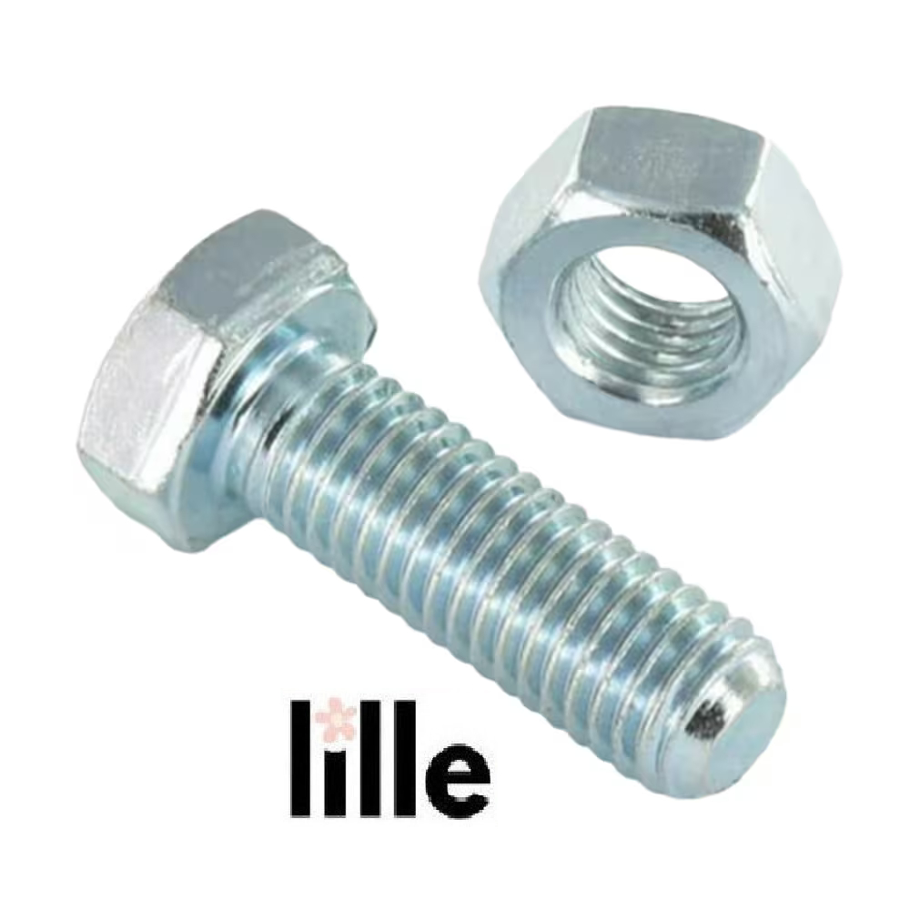 Jual Mur Baut Putih m 8 x 50 mm Hex Bolt Nut Galvanis M8 x 5 cm Baut ...